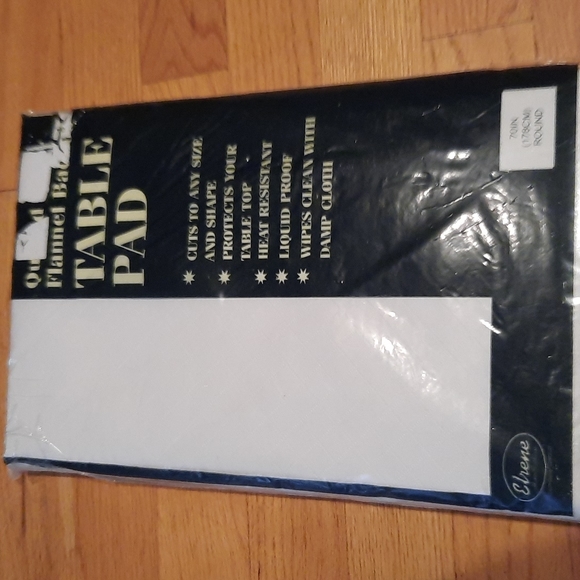 Kitchen | New 7in Table Pad Protecter Quilted Flannel Backing Cuts To ...